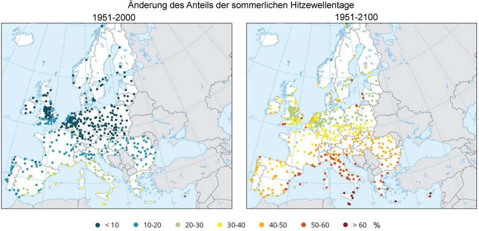 Hitzewellen Europa – Klimawandel